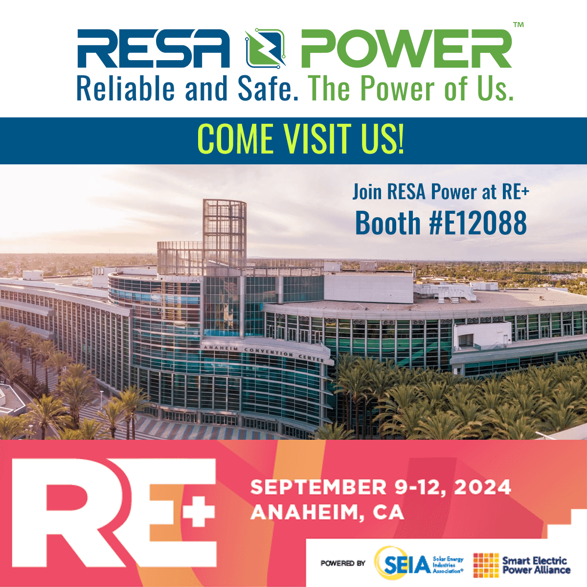 Join RESA Power at RE+ 2024 | RESA Power