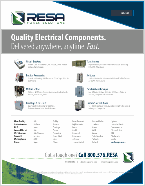 Power Service Literature | RESA Power
